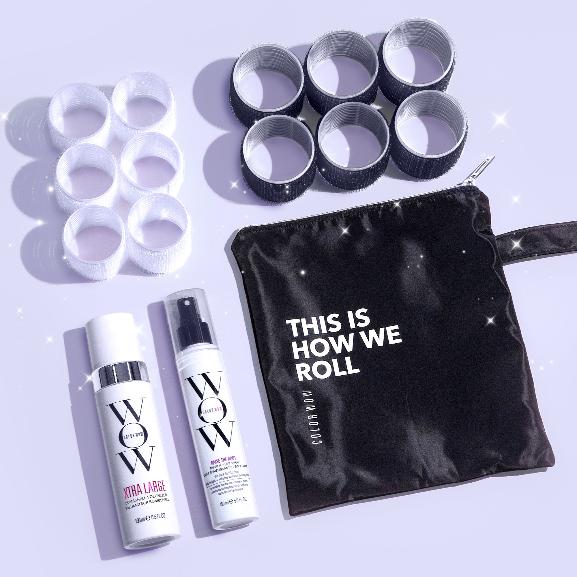 Big Hair Gift Set: Xtra Large, Raise The Root + Hair Rollers – Color Wow